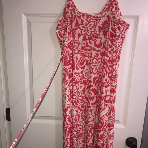 Linea Donatella | Dresses | Pink And White Maxi Dress | Poshmark
